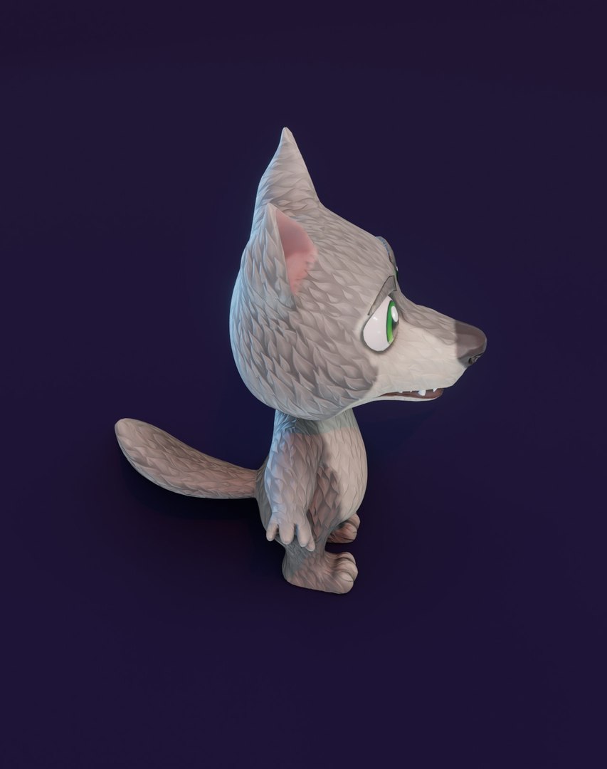Cartoon Wolf Animated 3D Model 3D - TurboSquid 1821015