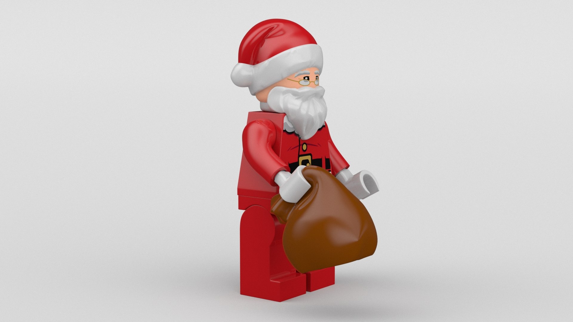 Lego Santa Claus 3D Model - TurboSquid 1817415