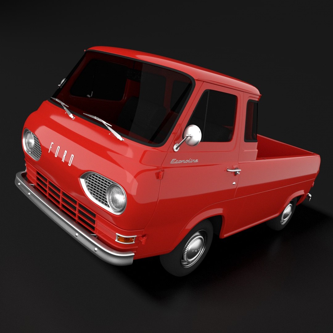 Ford Econoline Pickup 3D Model - TurboSquid 2330220