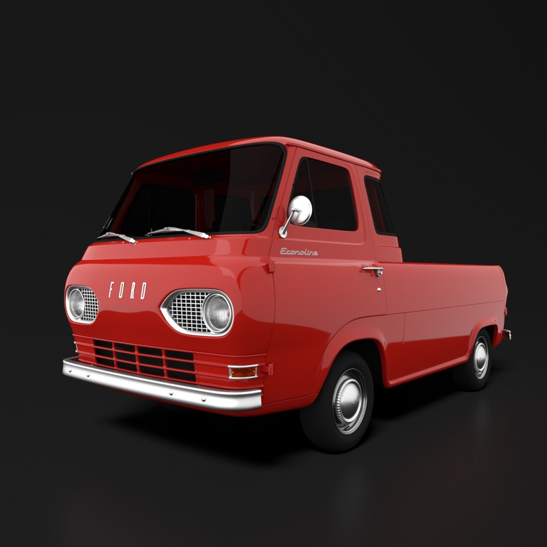 Ford Econoline Pickup 3D Model - TurboSquid 2330220