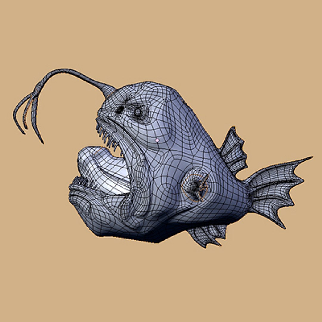 3d Model Angler Fish