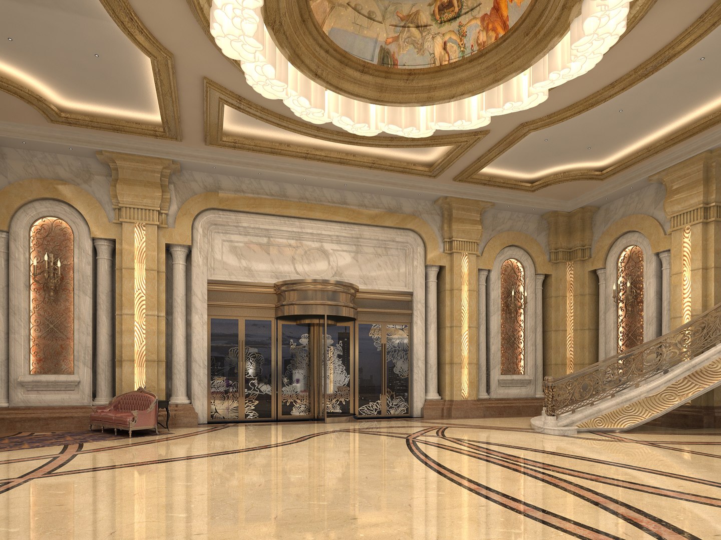 3D Lobby 08 Model - TurboSquid 2184776