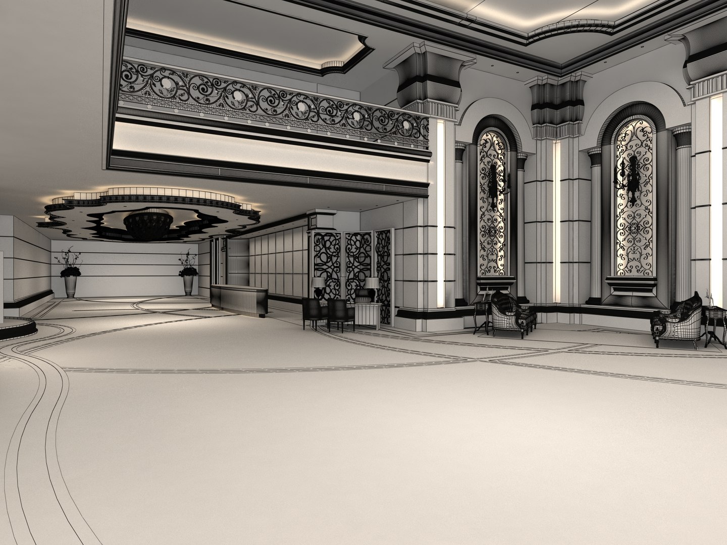 3D Lobby 08 Model - TurboSquid 2184776