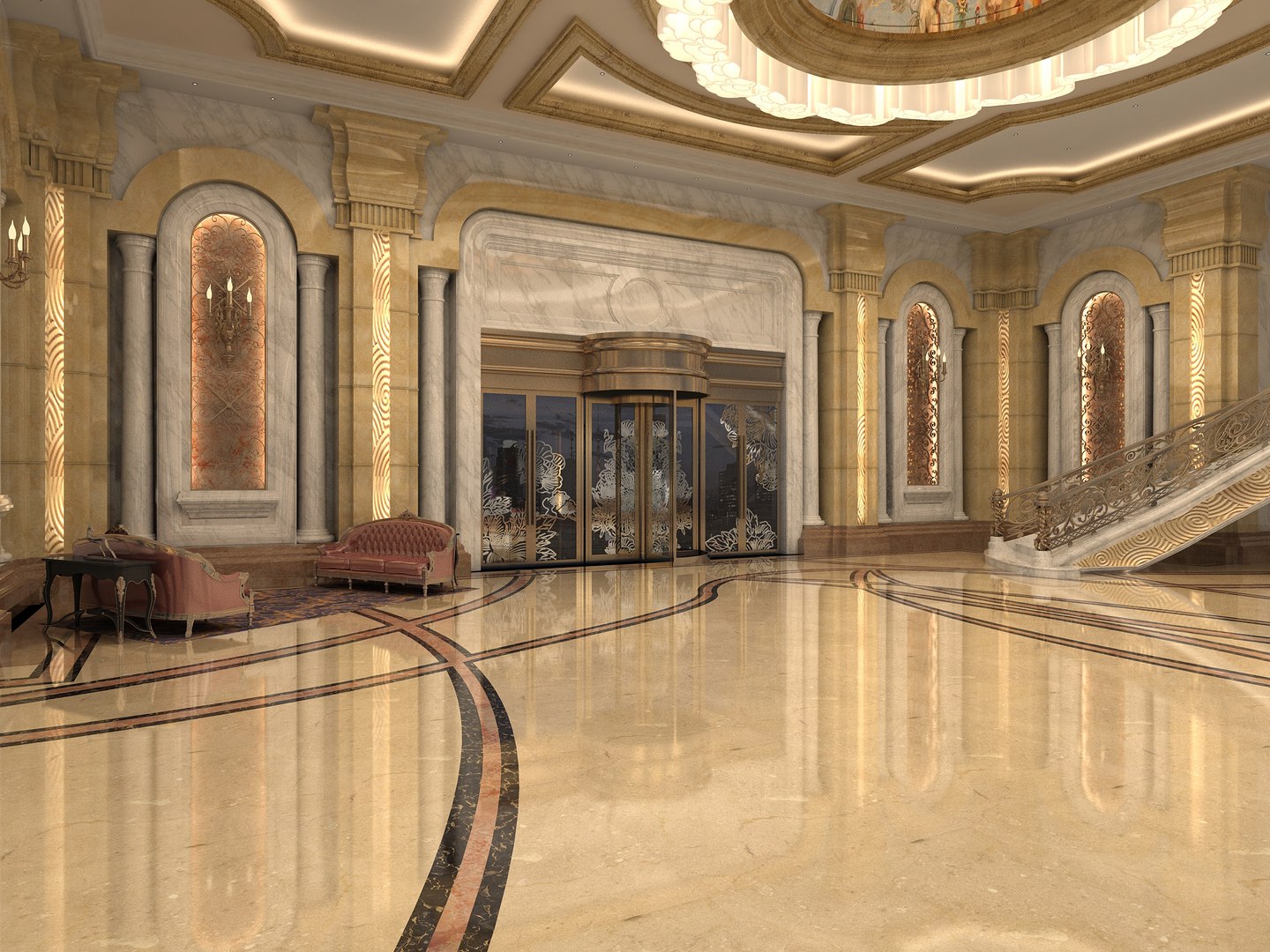 3D Lobby 08 Model - TurboSquid 2184776