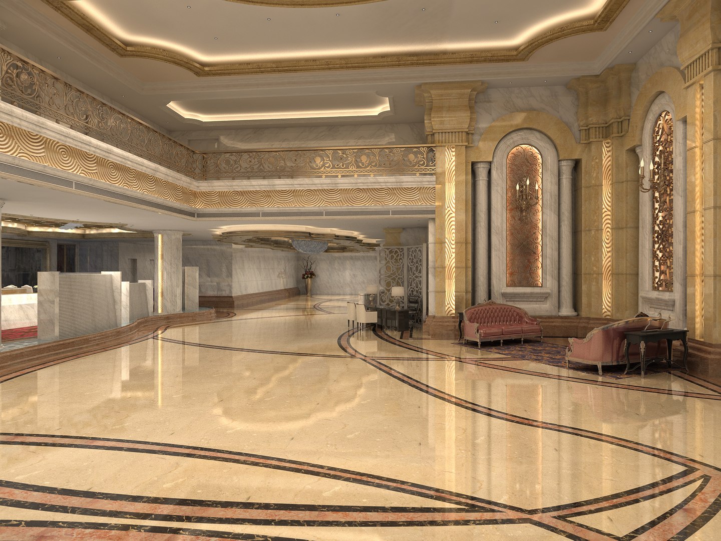 3D Lobby 08 Model - TurboSquid 2184776