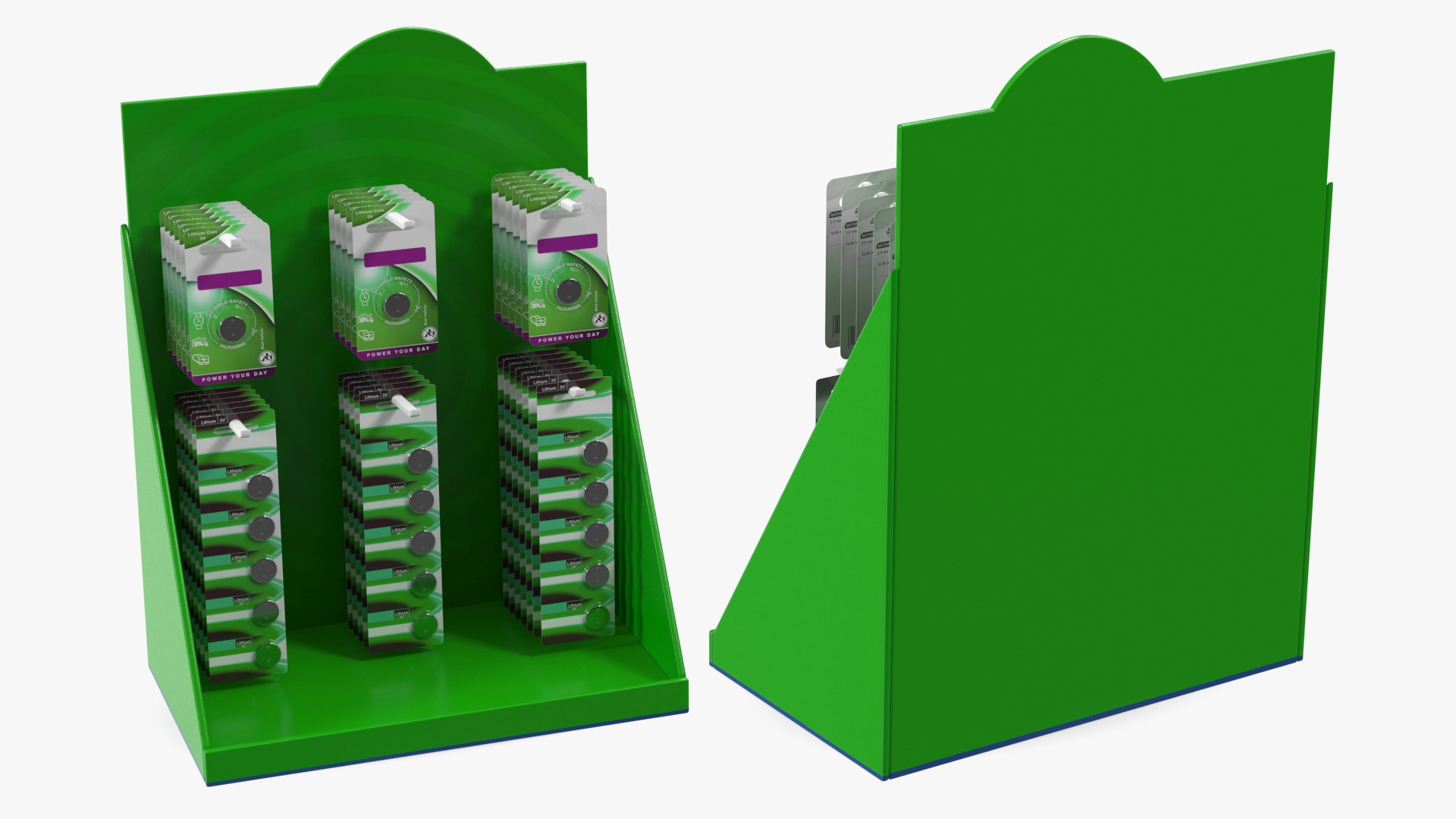 3D Green Counter Top Display with Goods - TurboSquid 2135160