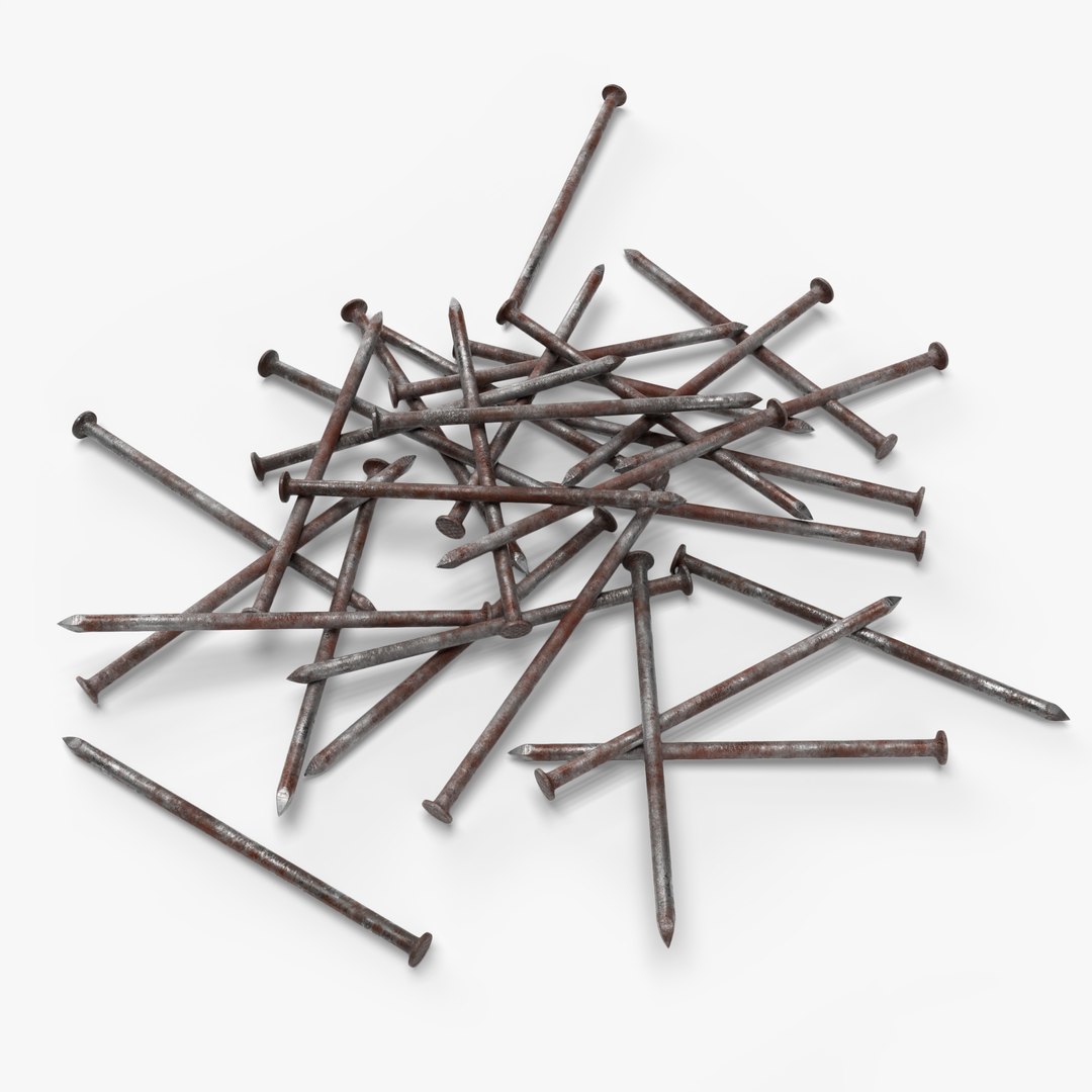 3D Pile Of Rusty Nails - TurboSquid 2235902