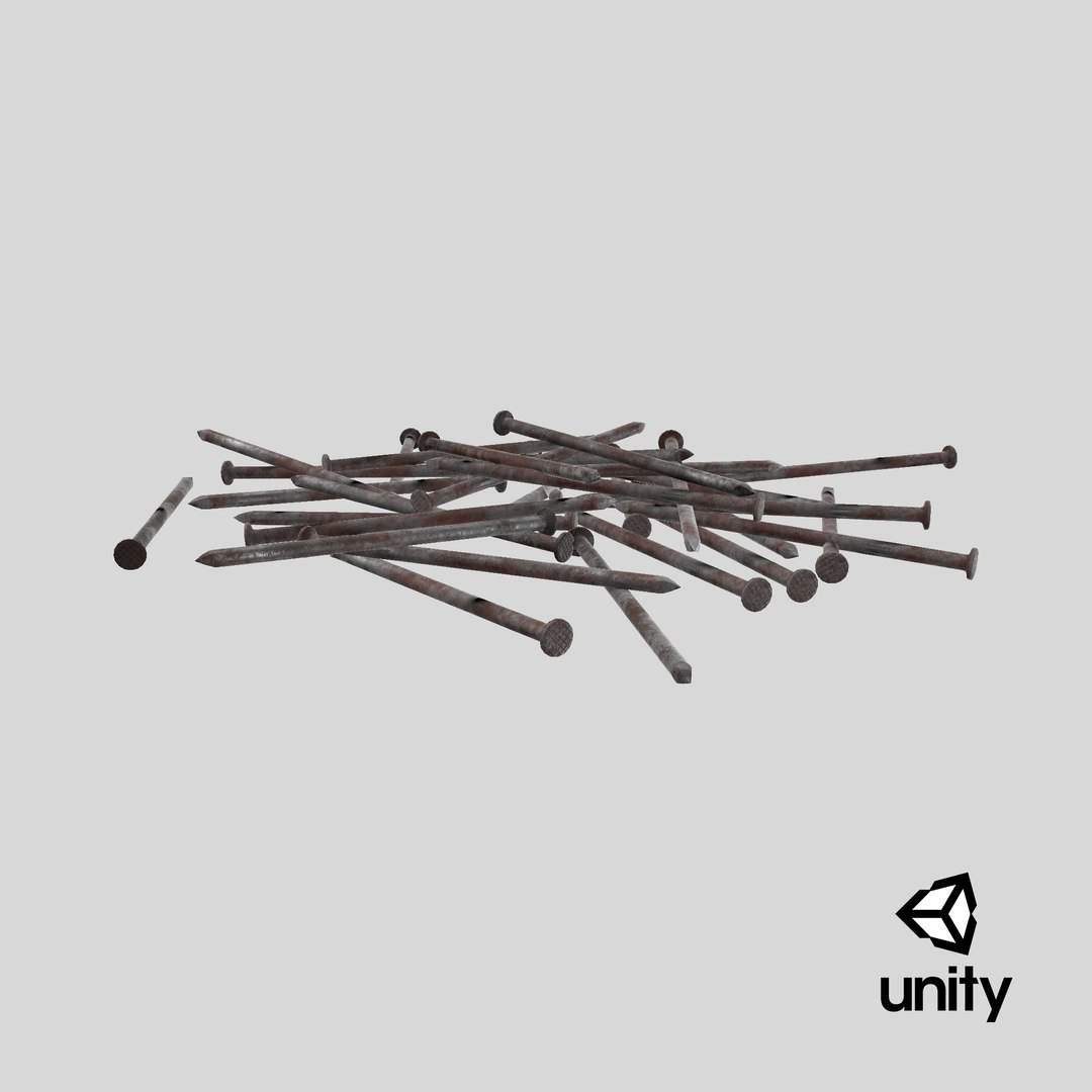 3D Pile Of Rusty Nails - TurboSquid 2235902