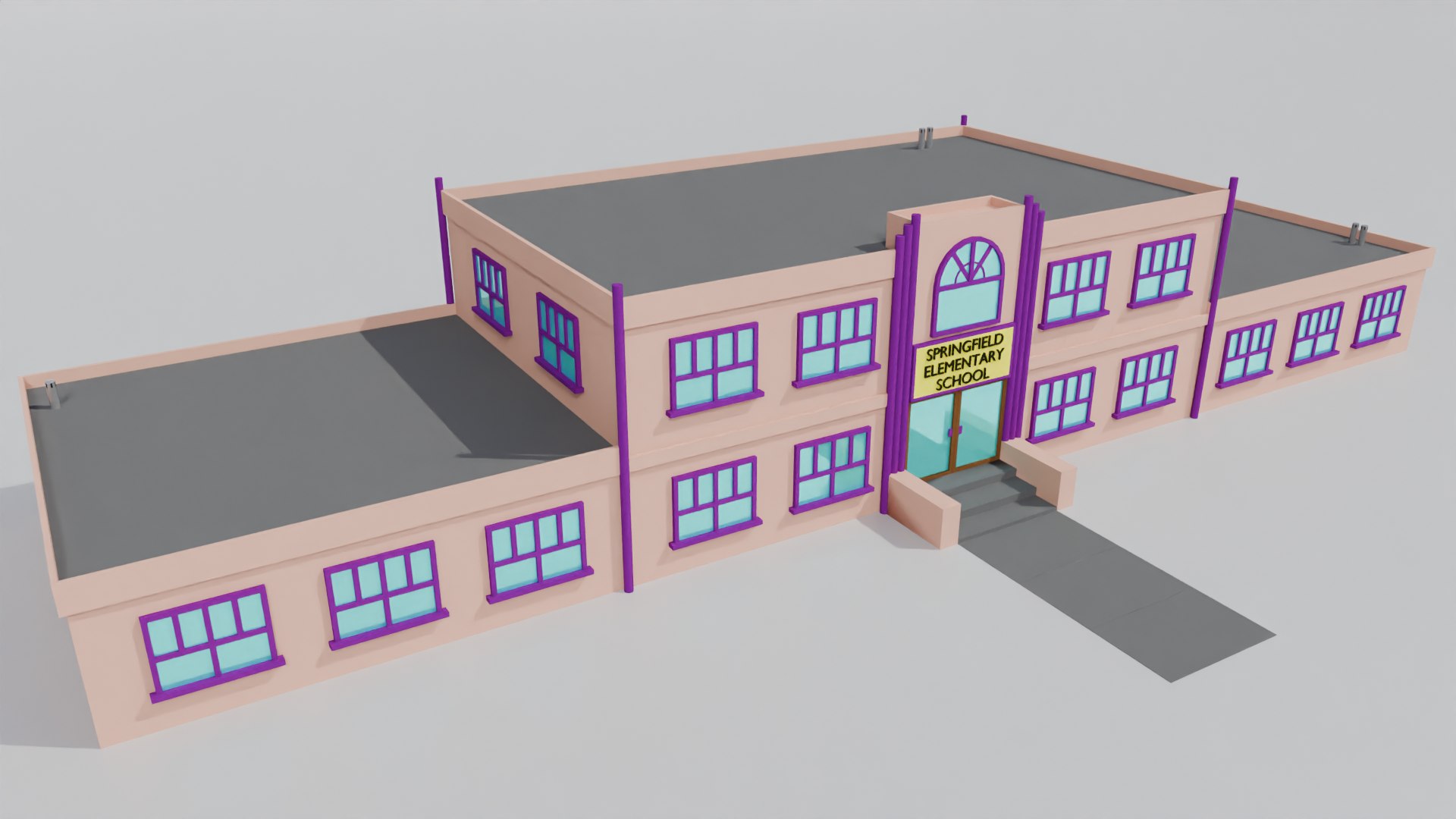 3D Simpson Building - TurboSquid 2238930