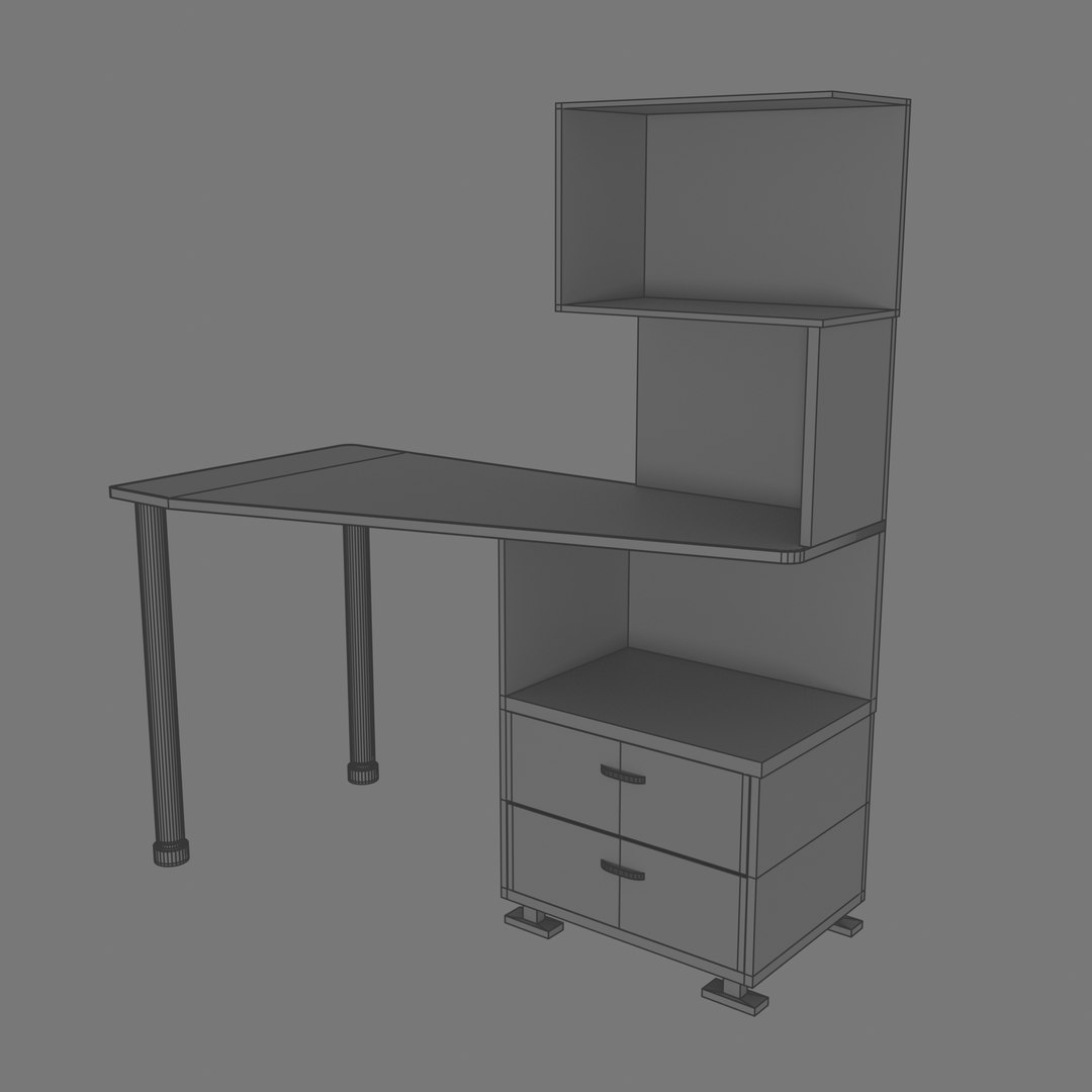 Computer Desk Set 6 Models Pack 3D - TurboSquid 1738648