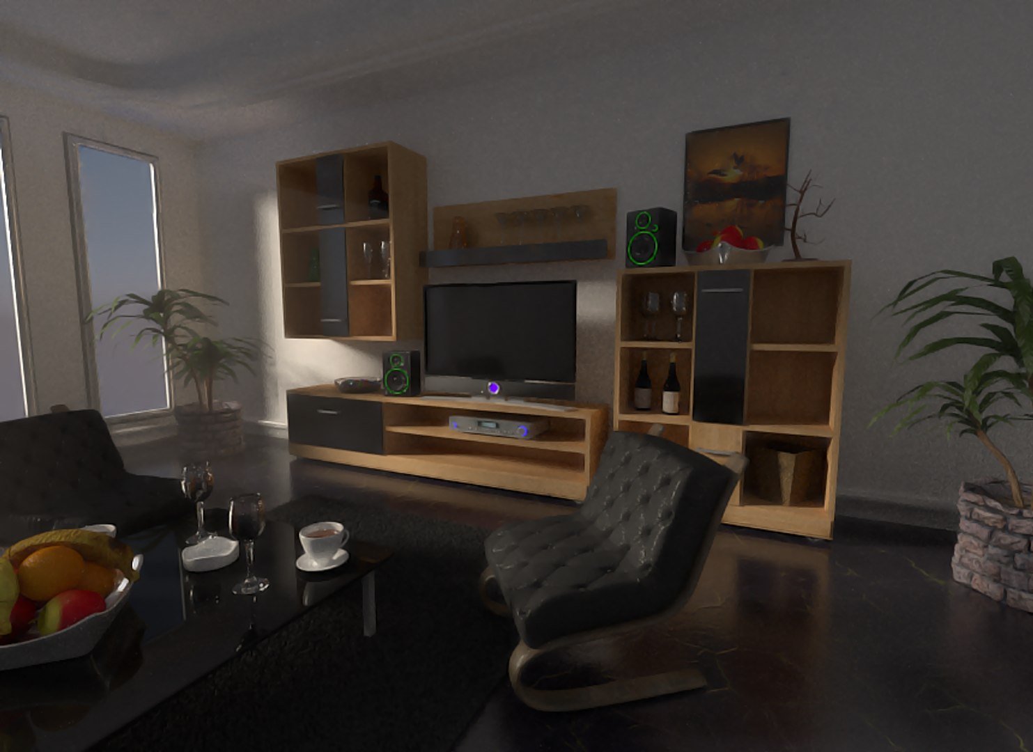 Beautiful Simple Room 3d Model