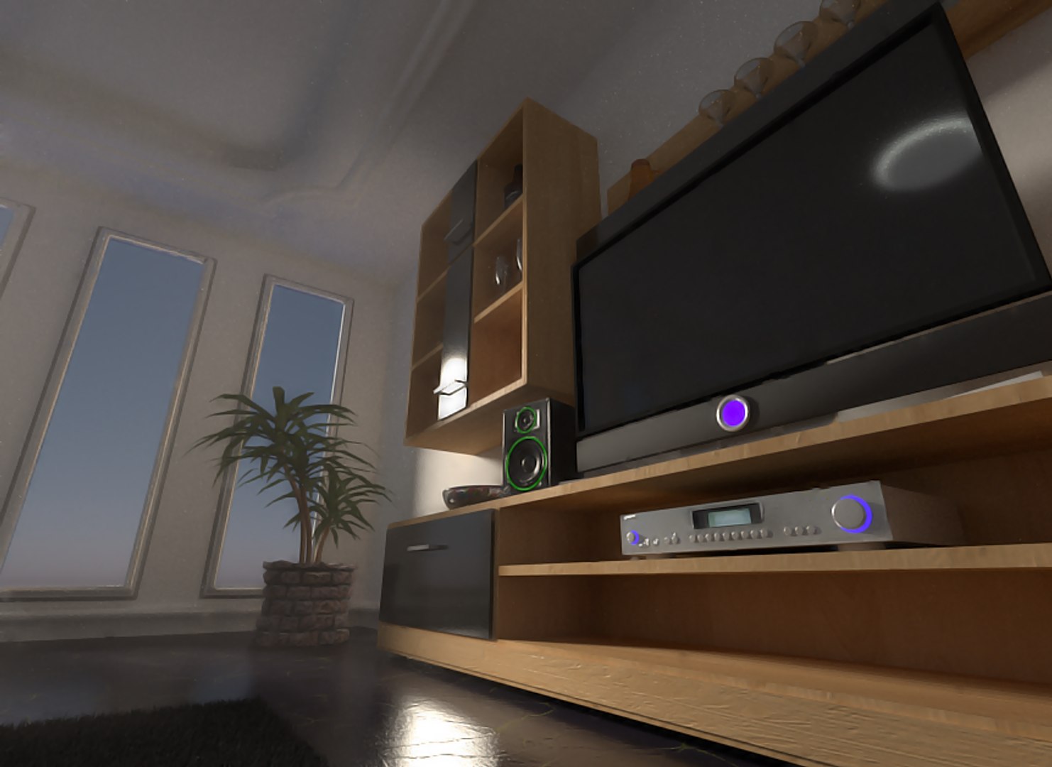 Beautiful Simple Room 3d Model