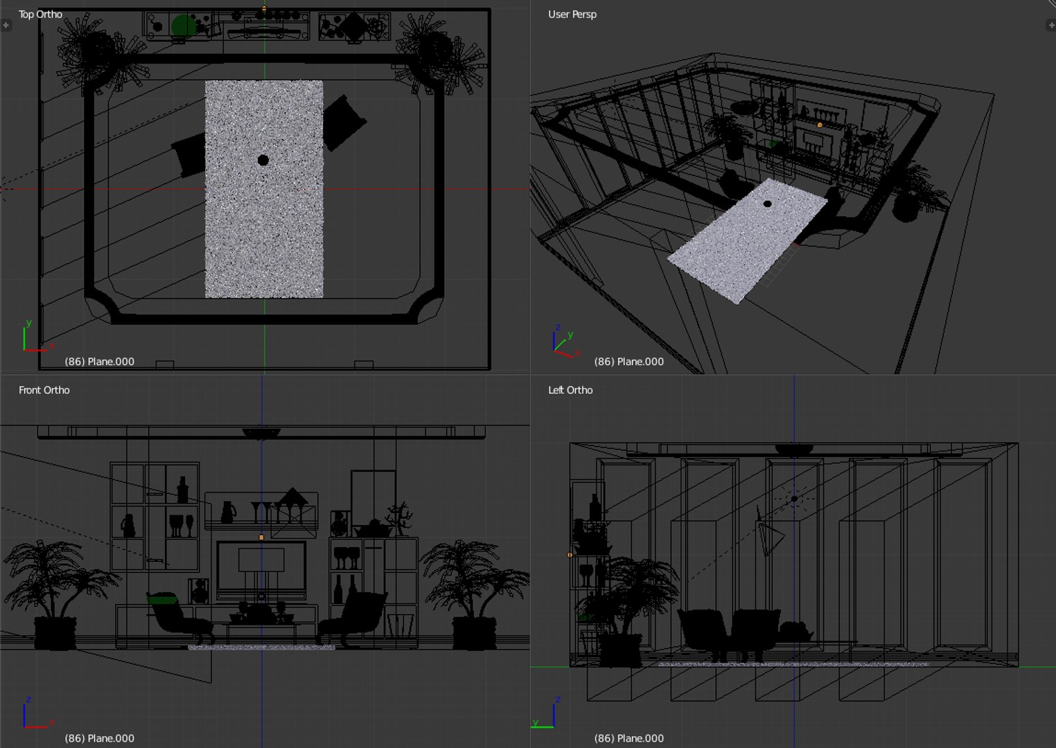 Beautiful Simple Room 3d Model