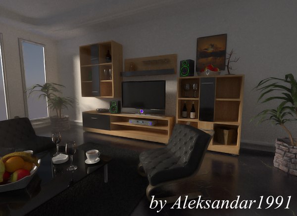 beautiful simple room 3d model