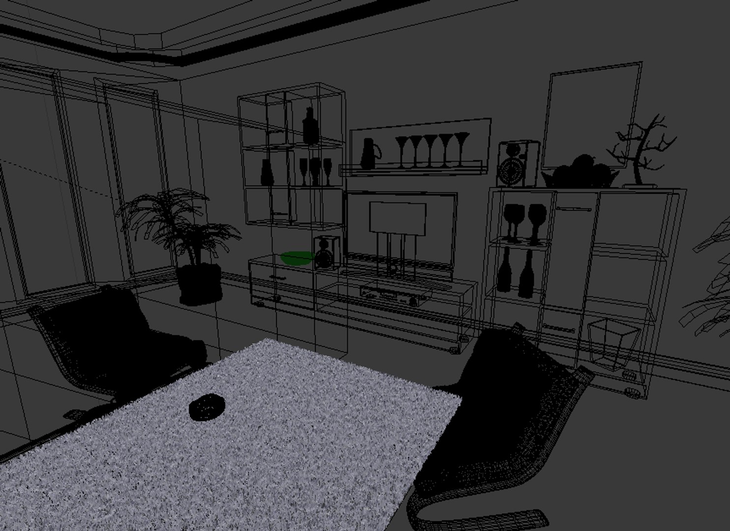 Beautiful Simple Room 3d Model