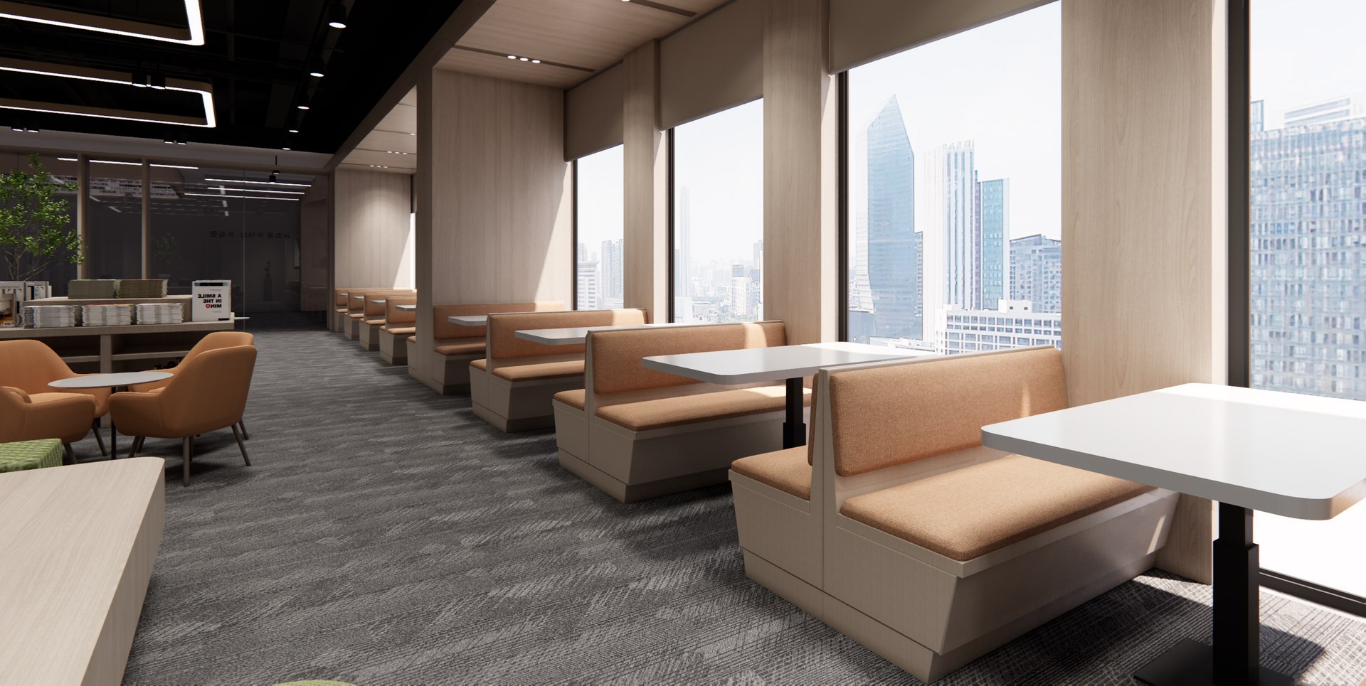 Bookstore Cafe Shop Interior-A9 Model - TurboSquid 2013231