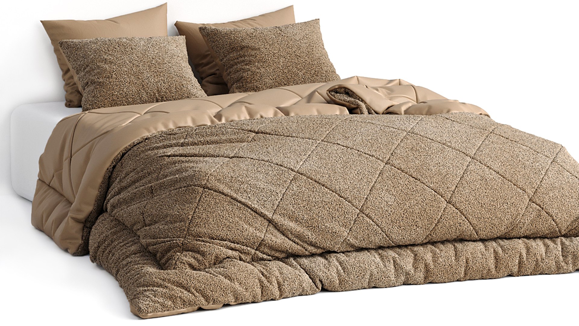 3D Photorealistic Bed 01 - TurboSquid 2309776