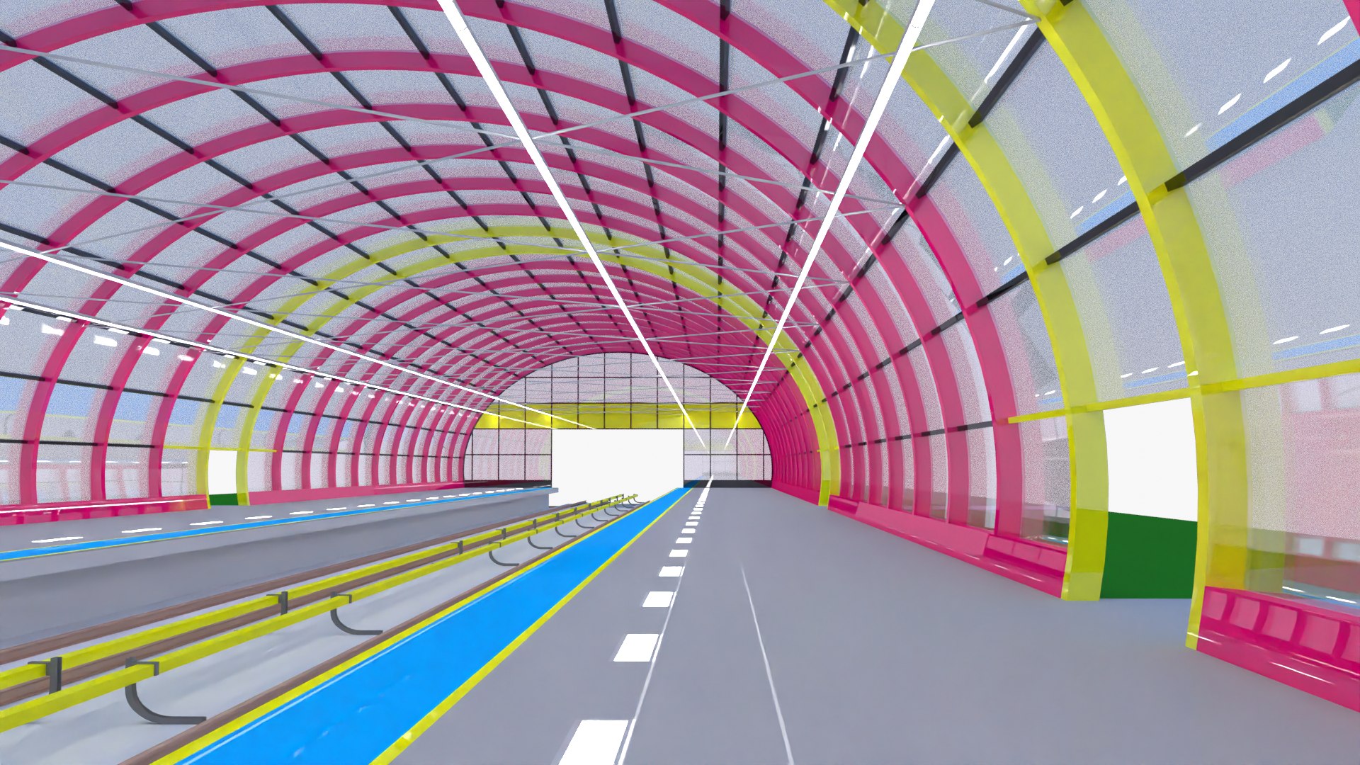 Railway station concept II 3D model - TurboSquid 2159061