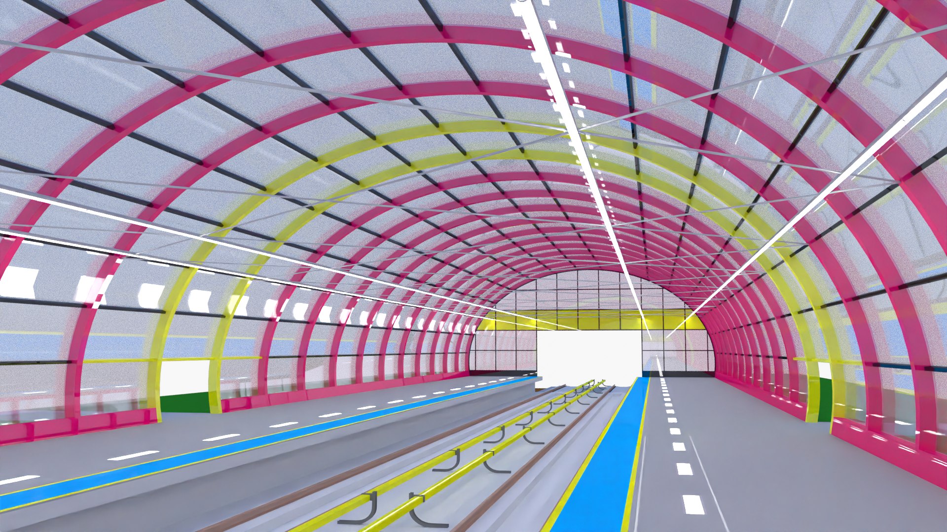 Railway station concept II 3D model - TurboSquid 2159061