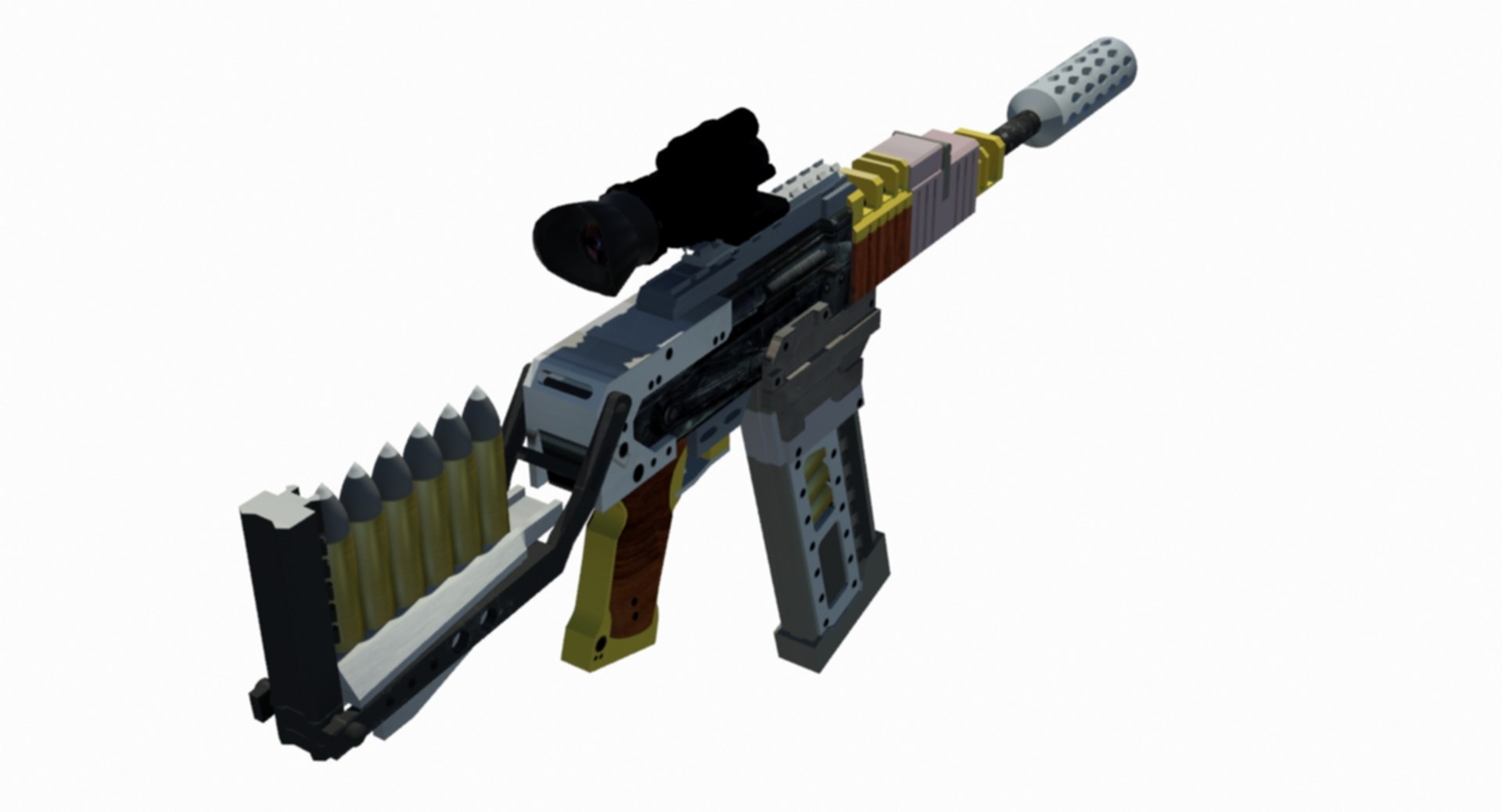 Gun Vera 3D Model - TurboSquid 1276945