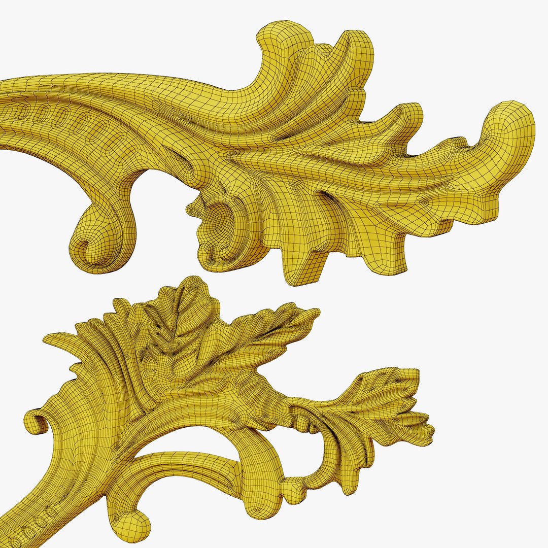 3D Classic Furniture Handles Model - TurboSquid 2159491