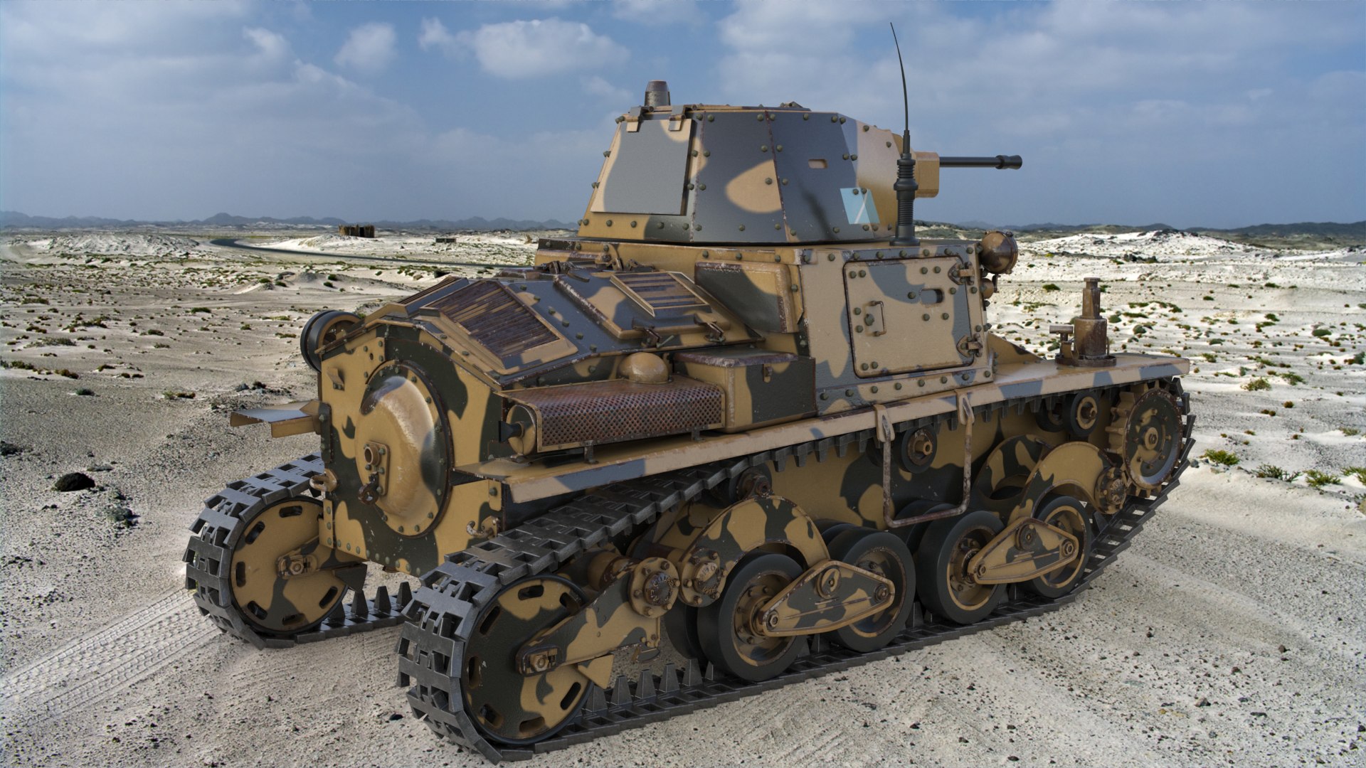 3D Tank L6 40 Camouflage Ansaldo Fiat Italian Vray Model - TurboSquid ...