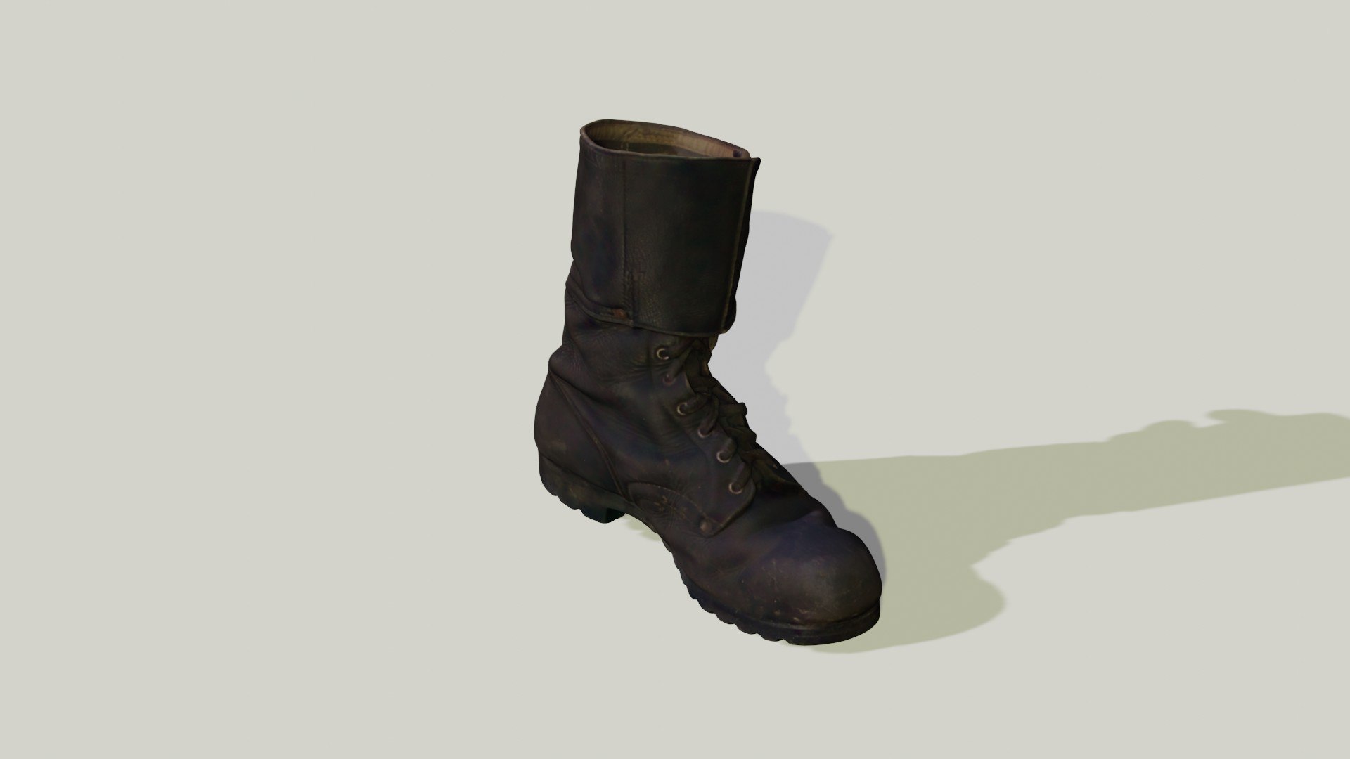 Scanned old leather boot 3D - TurboSquid 2082575