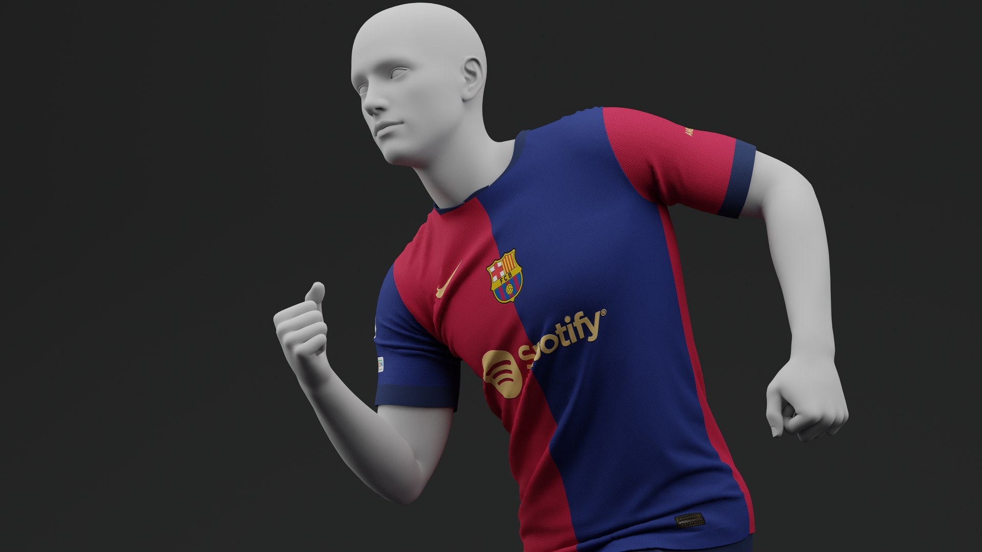 FC Barcelona 2024 Home Jersey Model - TurboSquid 2265877