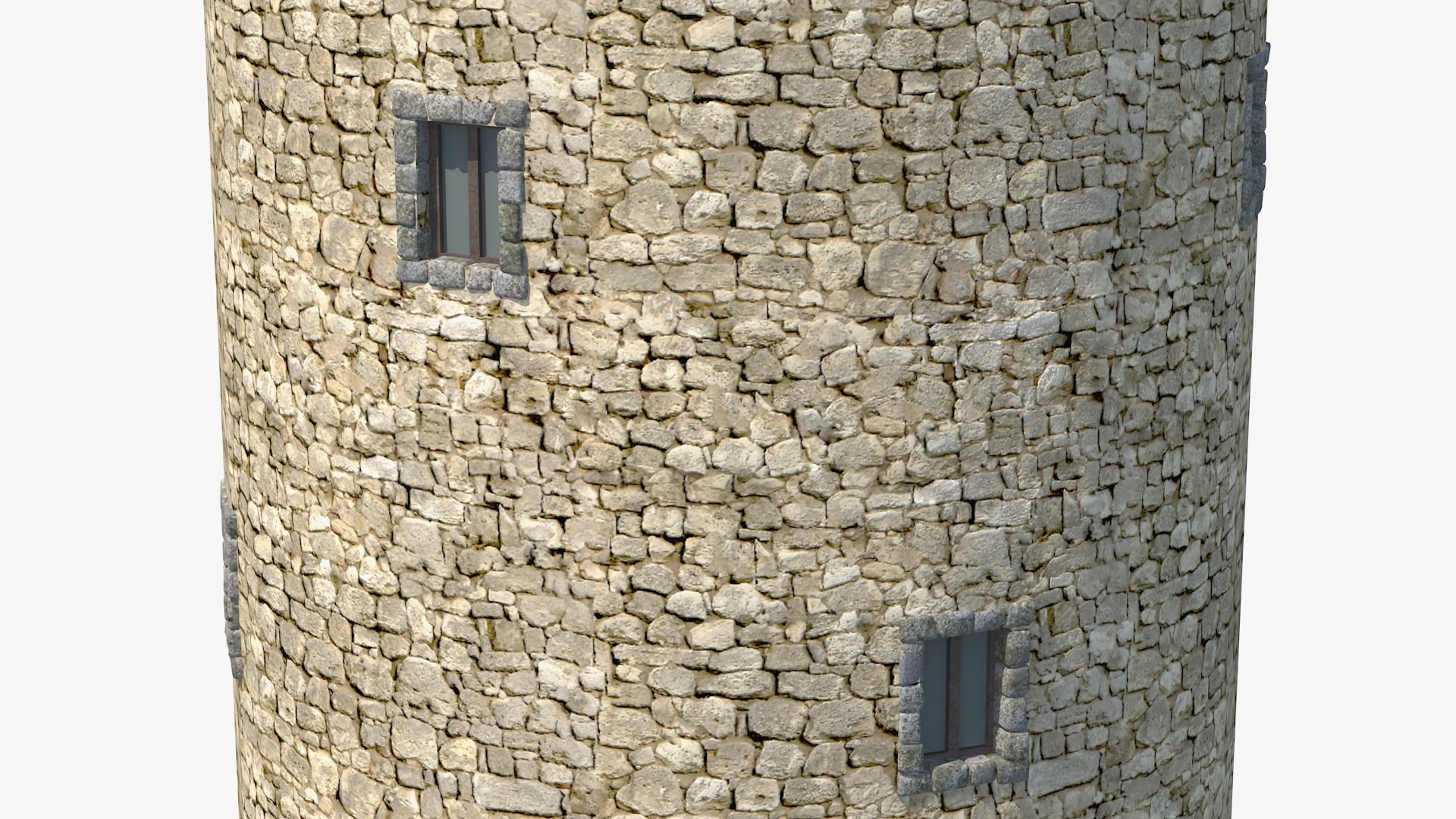 Big Medieval Castle Tower Model - TurboSquid 1474065