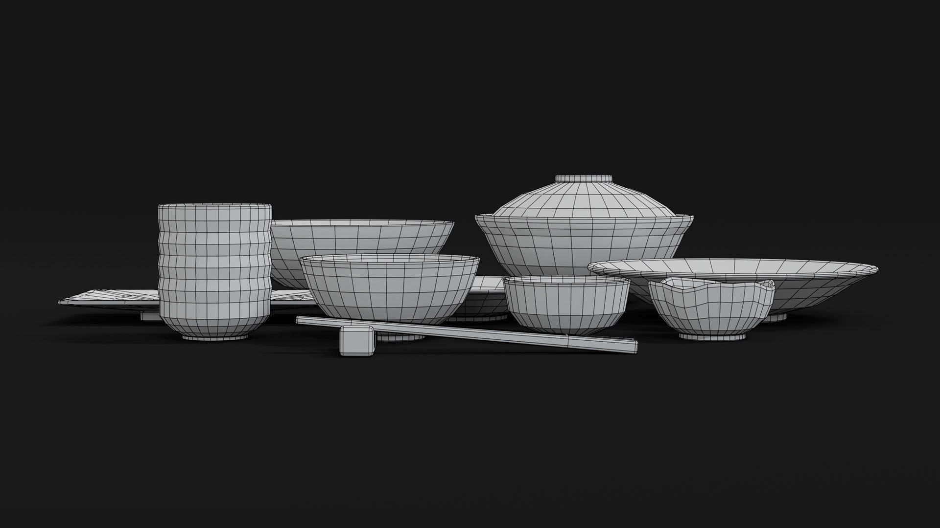 3D TOKI -Japanese Dishes Model - TurboSquid 1768243