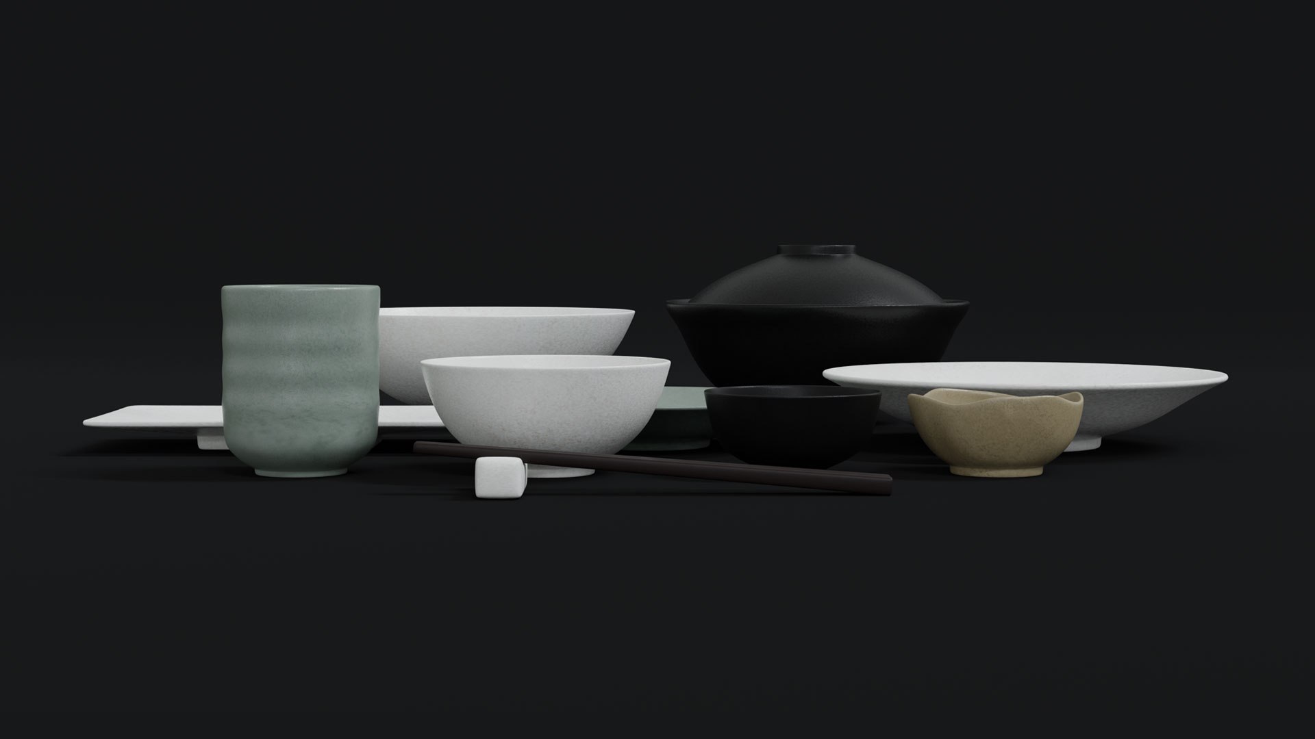 3D TOKI -Japanese Dishes Model - TurboSquid 1768243