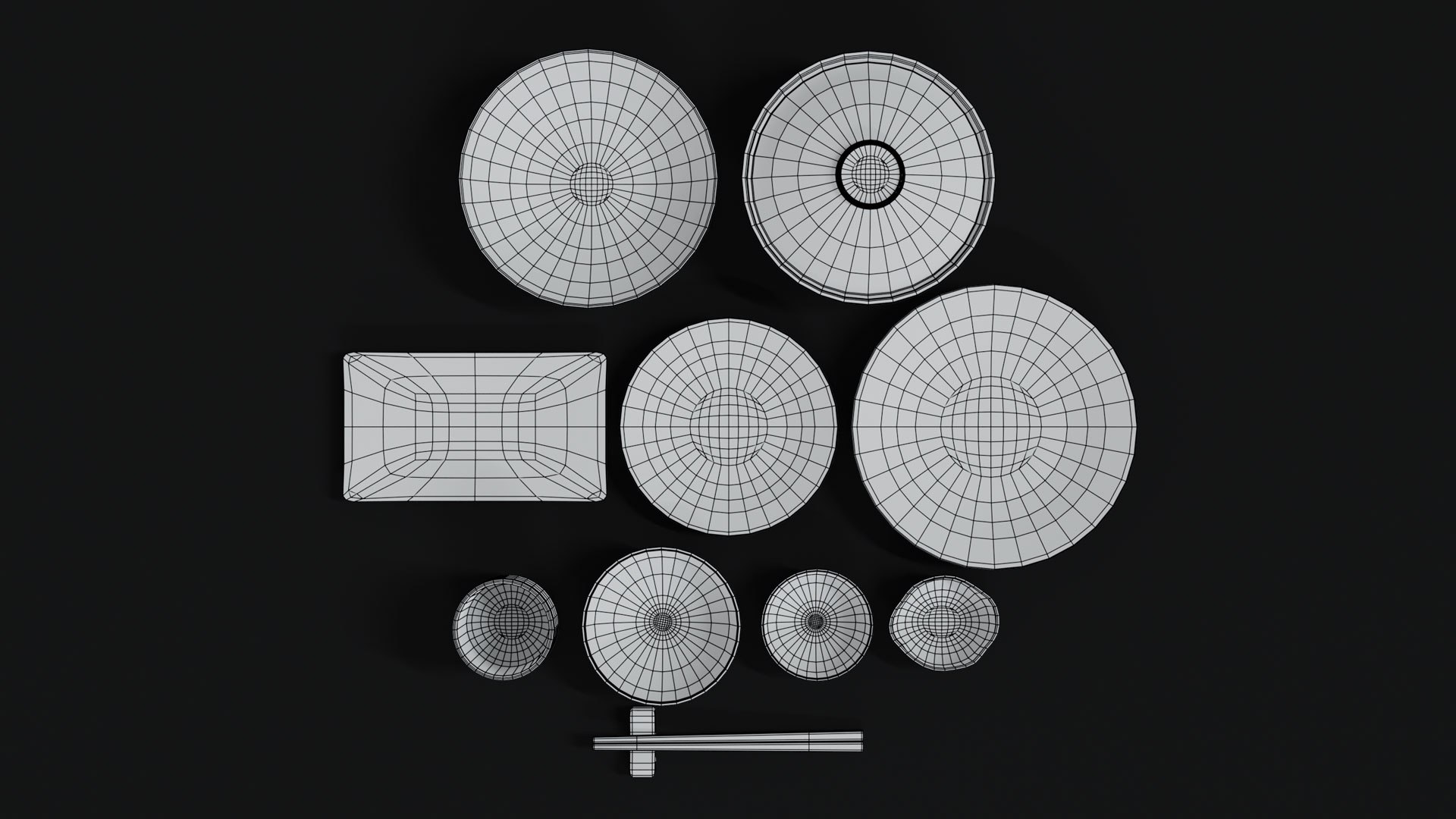 3D TOKI -Japanese Dishes Model - TurboSquid 1768243