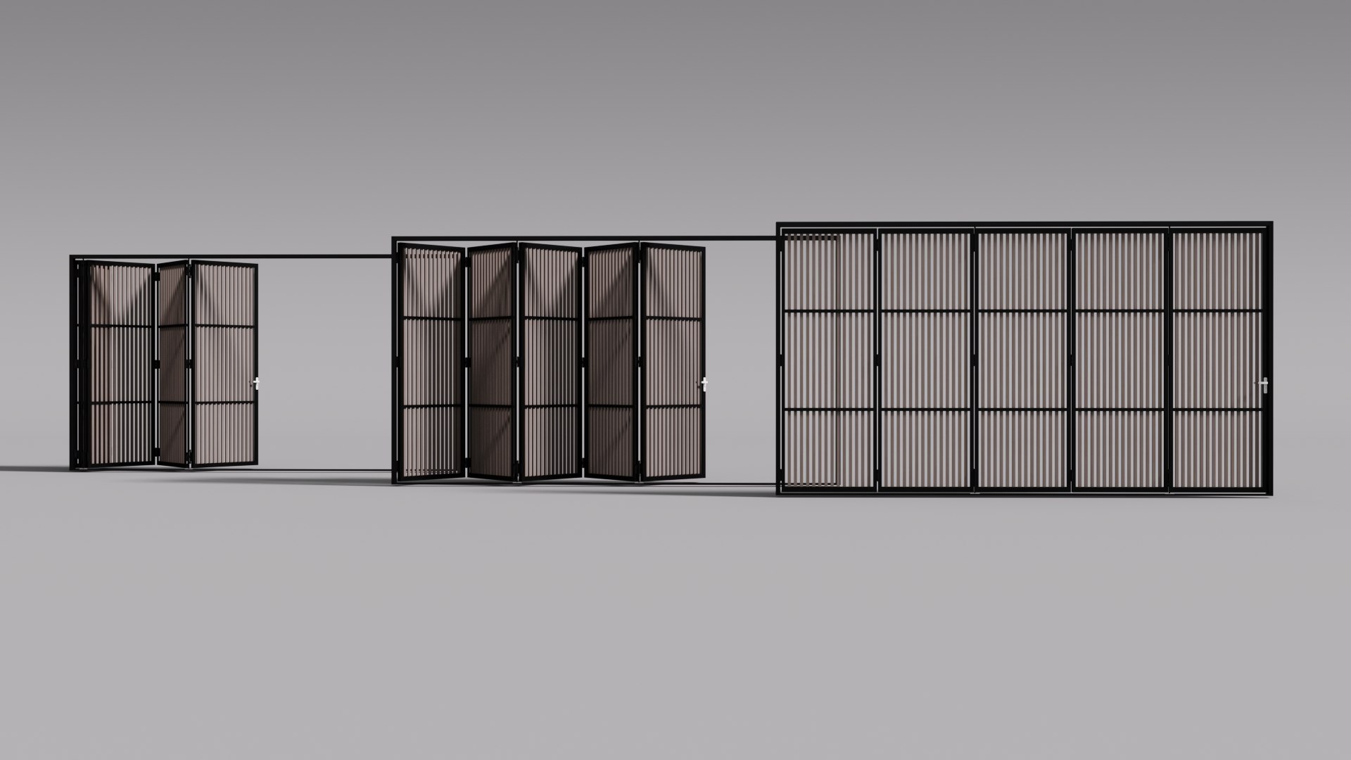 Slim Folding Shutter Door 3D Model - TurboSquid 2282278