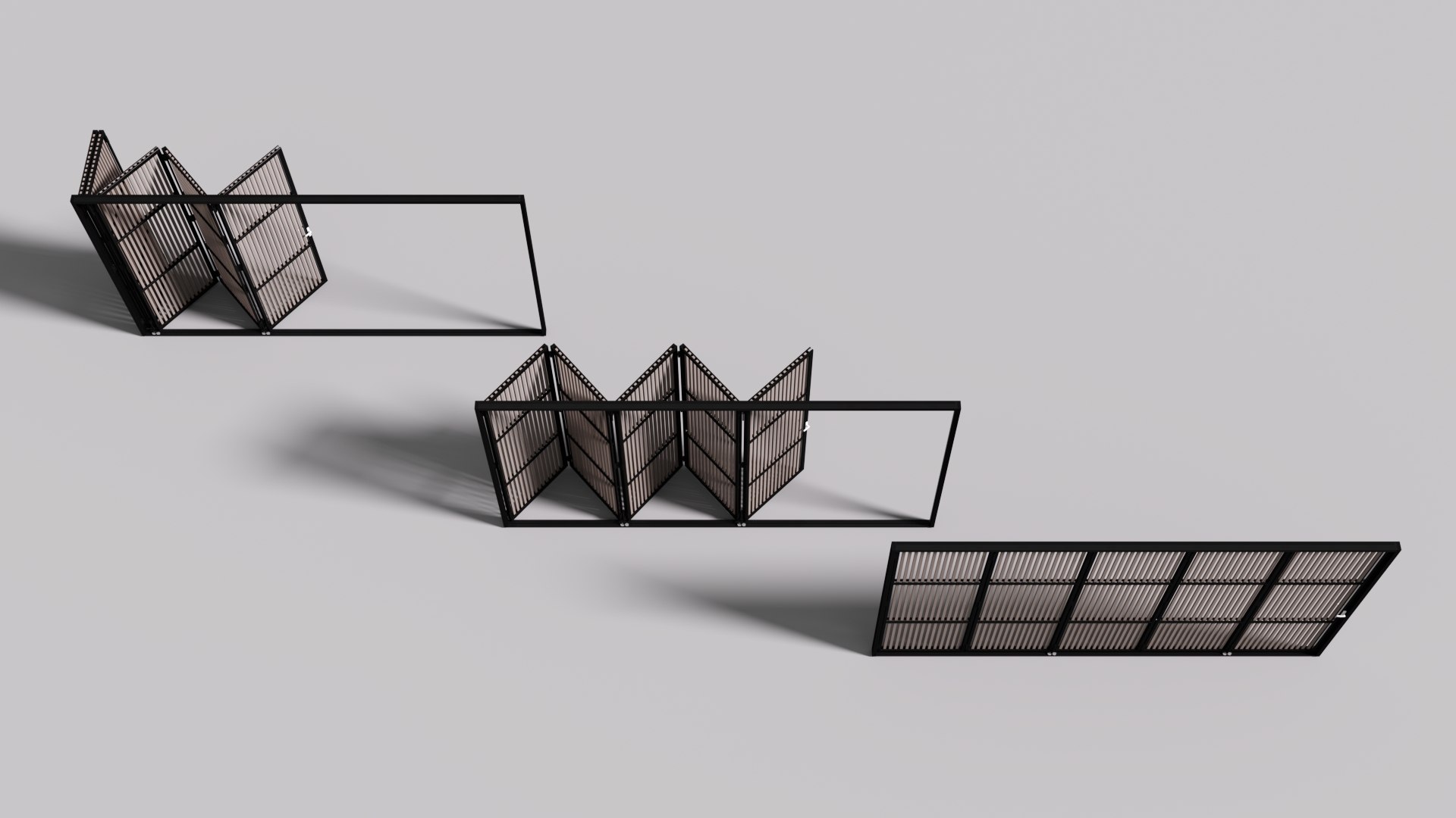 Slim Folding Shutter Door 3D Model - TurboSquid 2282278