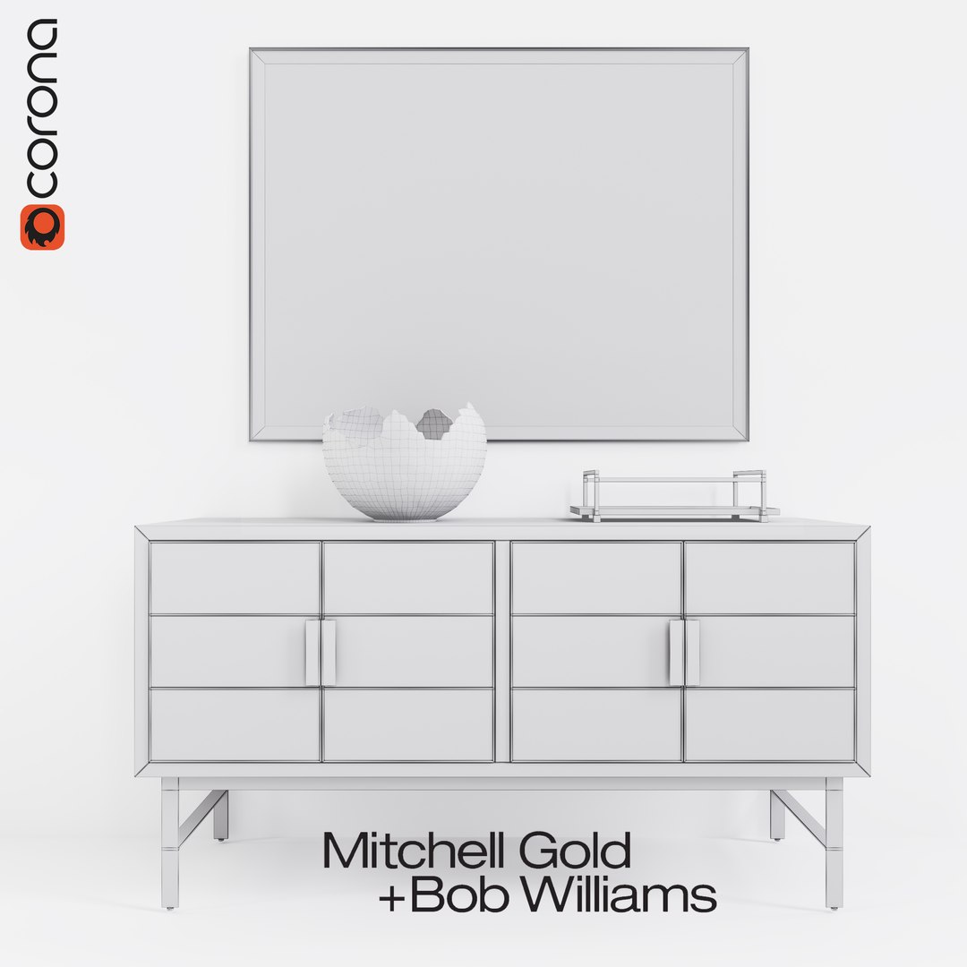 Delaney Buffet Mitchell Gold 3d Max