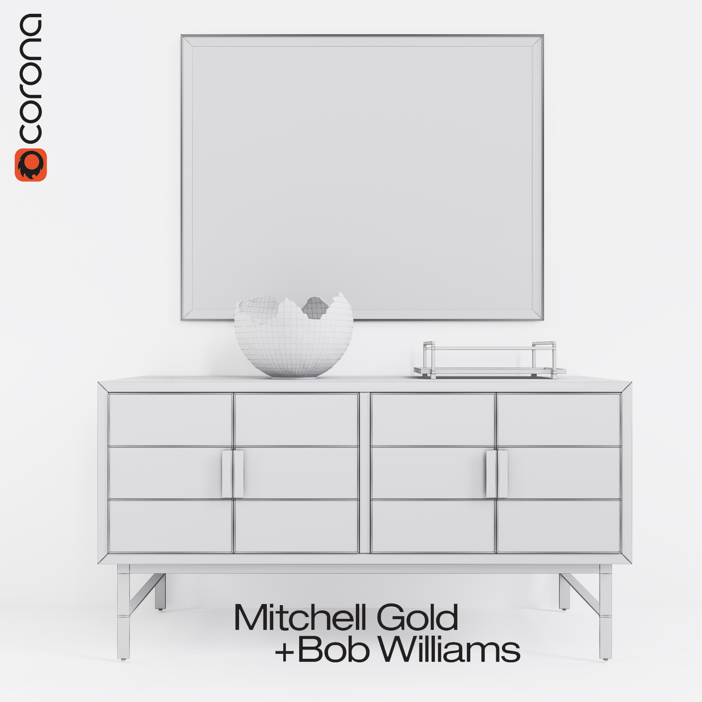 delaney buffet mitchell gold 3d max