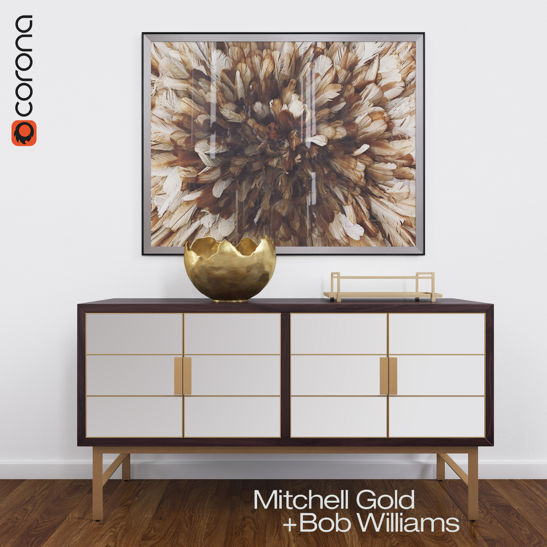 delaney buffet mitchell gold 3d max