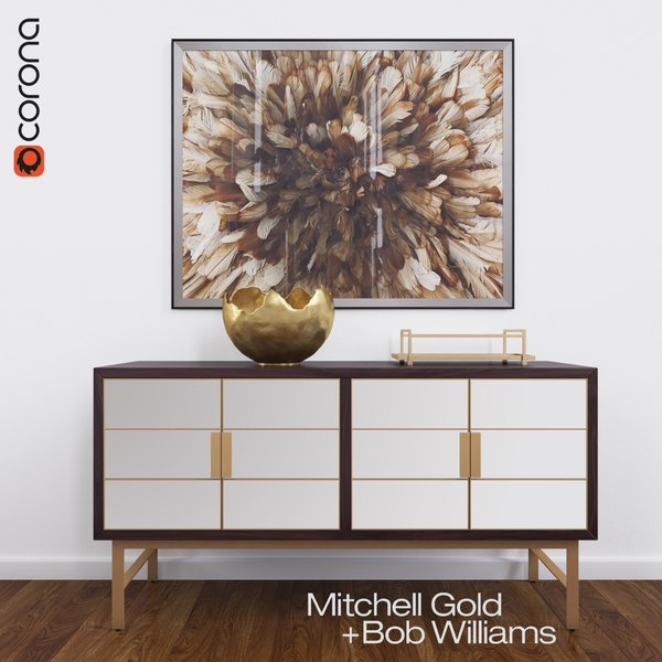 delaney buffet mitchell gold 3d max