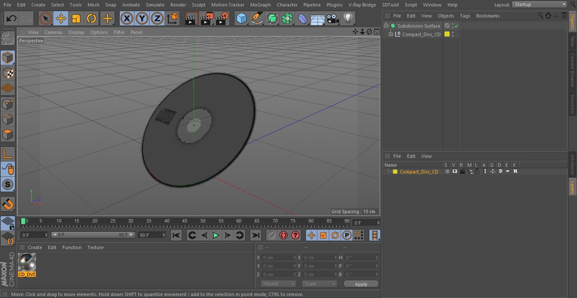 3D Compact Disc CD - TurboSquid 1815148