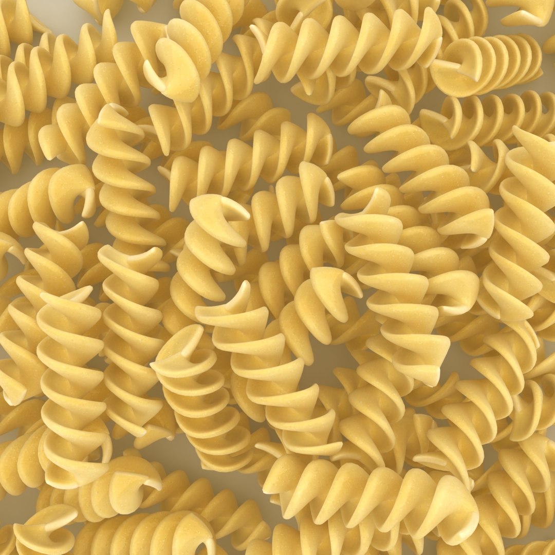 Realistic Spiral Pasta Pile 3D - TurboSquid 1208373