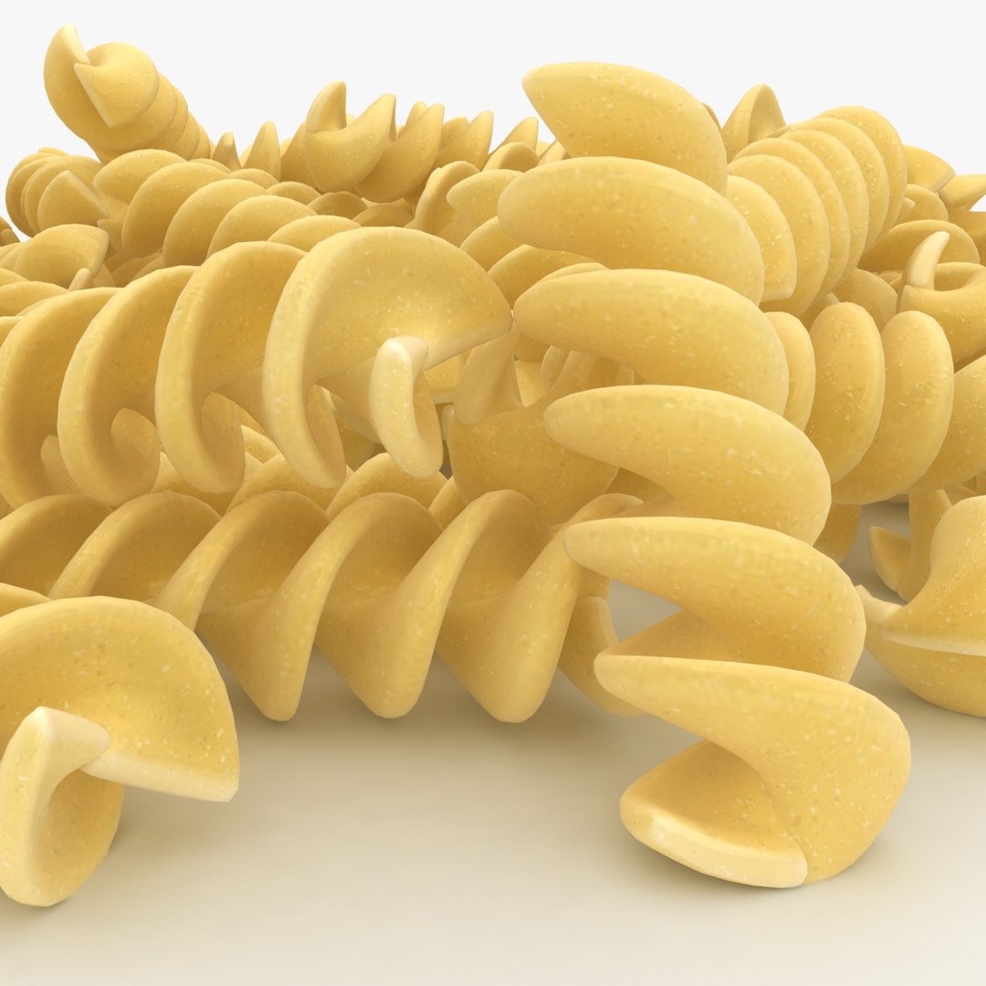 Realistic Spiral Pasta Pile 3D - TurboSquid 1208373