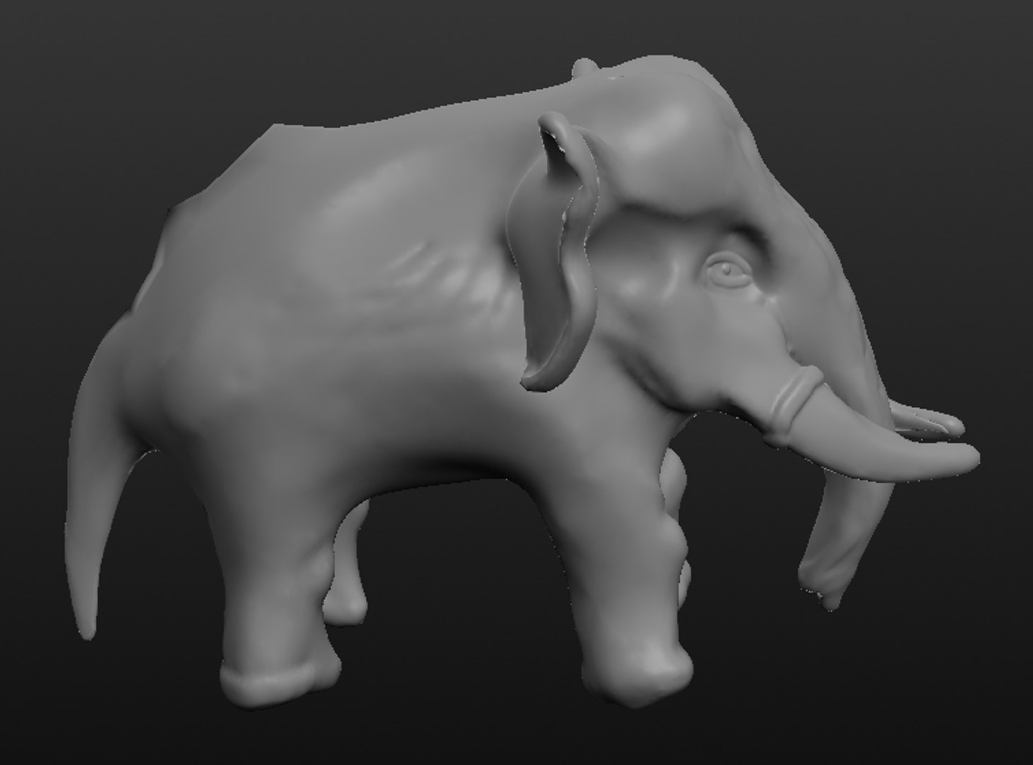 elephant 3d obj