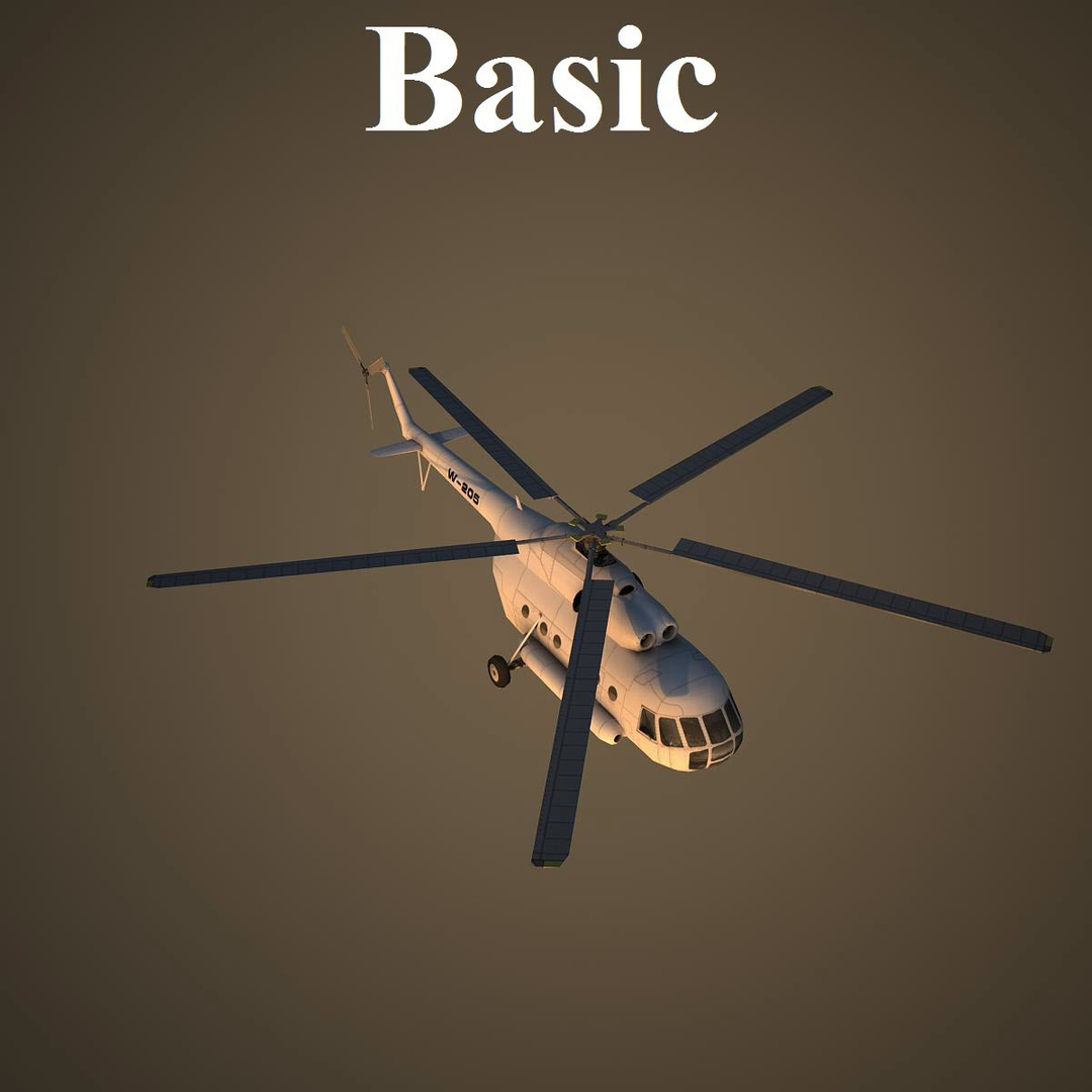 3d mil 8 helicopter model