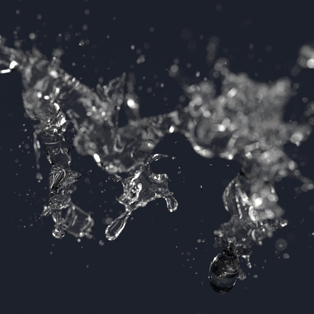 Letter M Splash 3D Model - TurboSquid 1151976