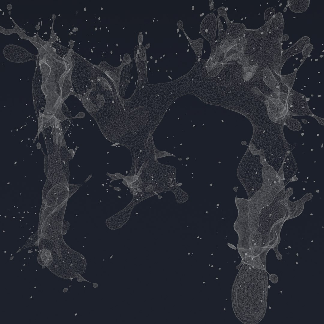 Letter M Splash 3D Model - TurboSquid 1151976