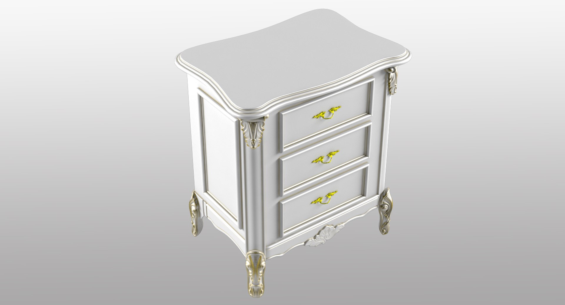 Benedetta 8833 Bedside Table 3d Model