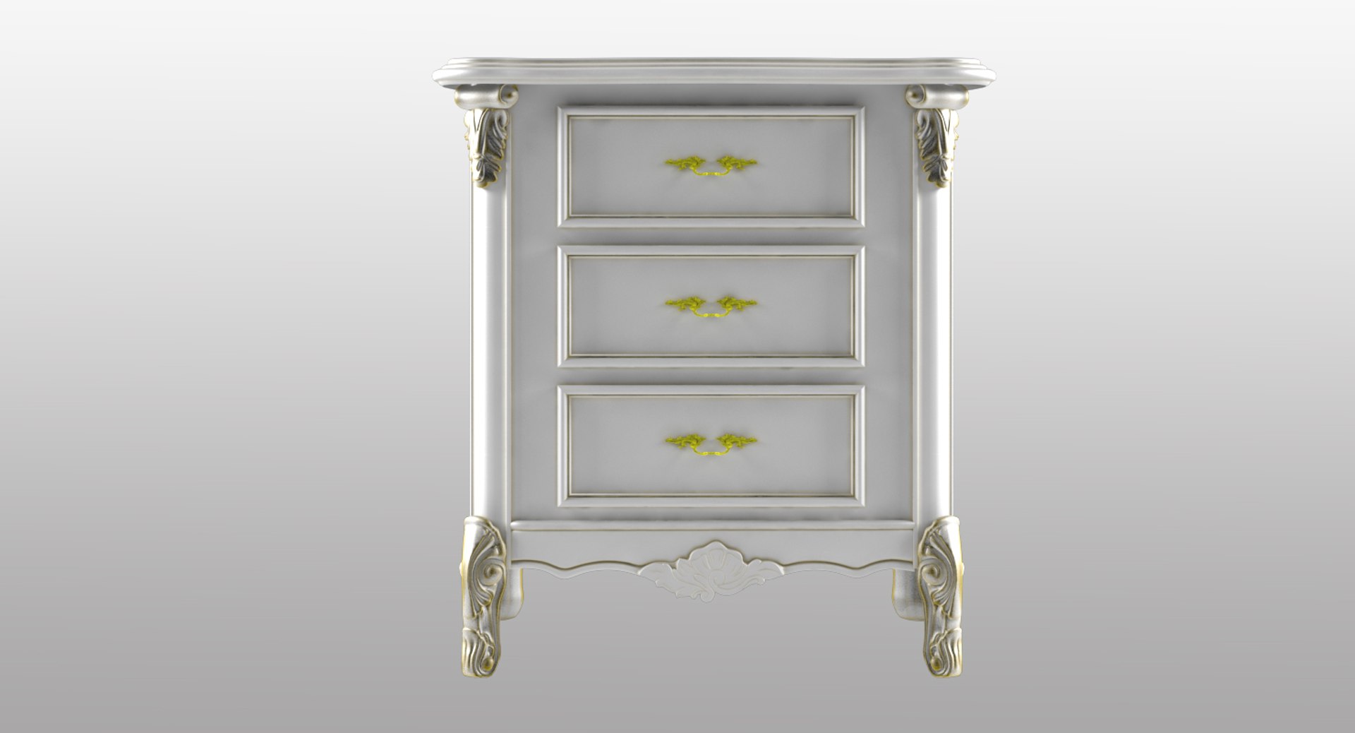 Benedetta 8833 Bedside Table 3d Model
