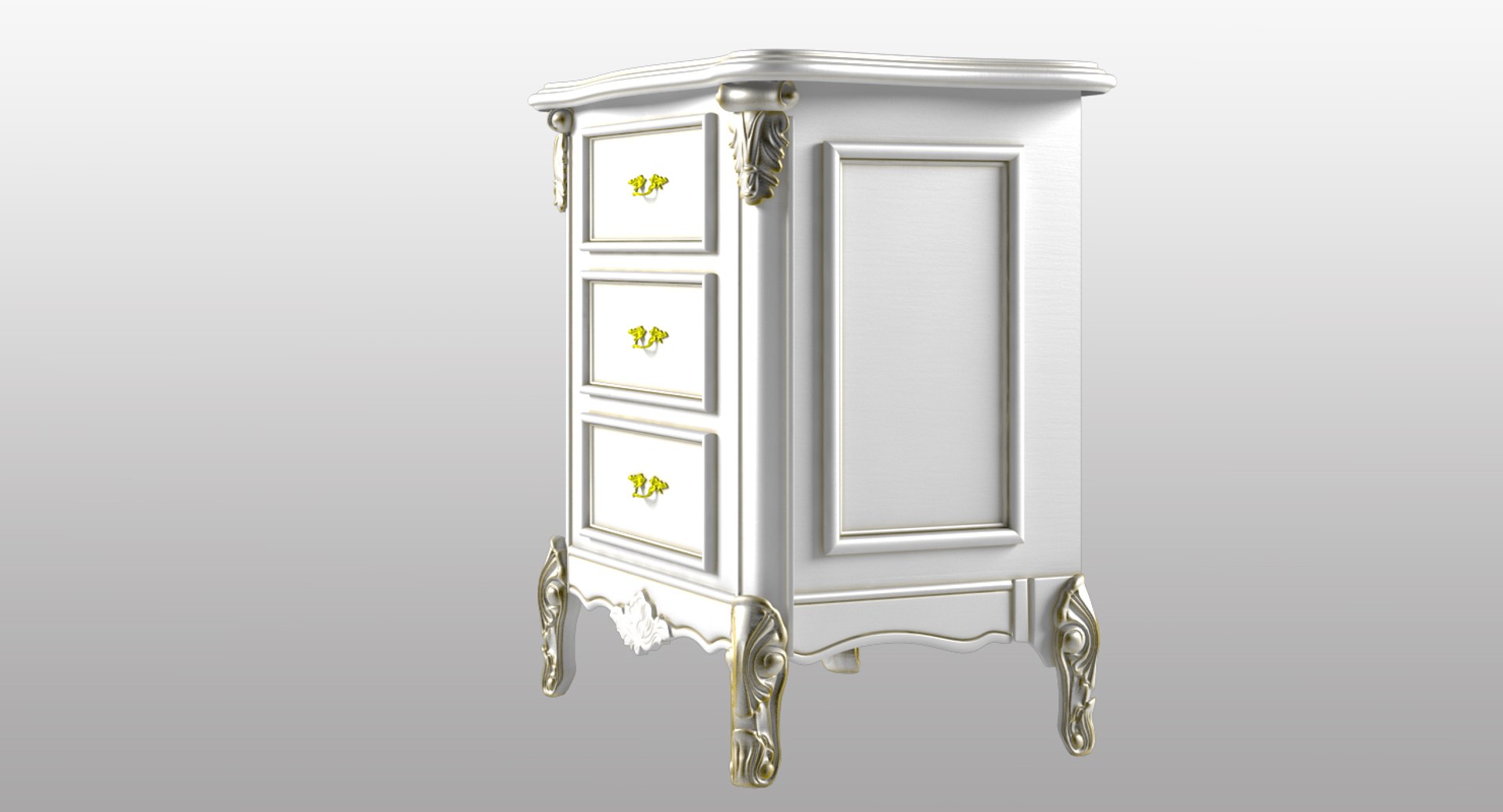 Benedetta 8833 Bedside Table 3d Model
