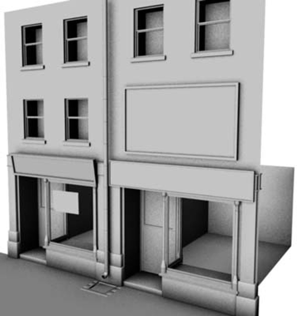 street shop 3d model