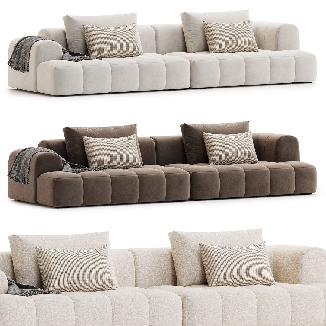 Extra Long Modern Sofa 2 3D - TurboSquid 2341671